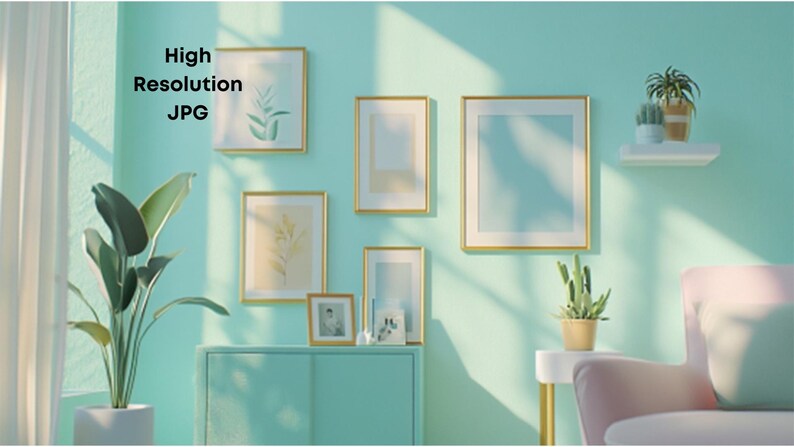 Blurred Video Call Background Virtual Office Home Office Neutral Blue ...