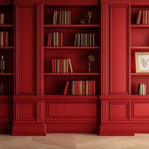 Neutral Zoom Background Modern Aesthetic Modern Home Office Wall ...