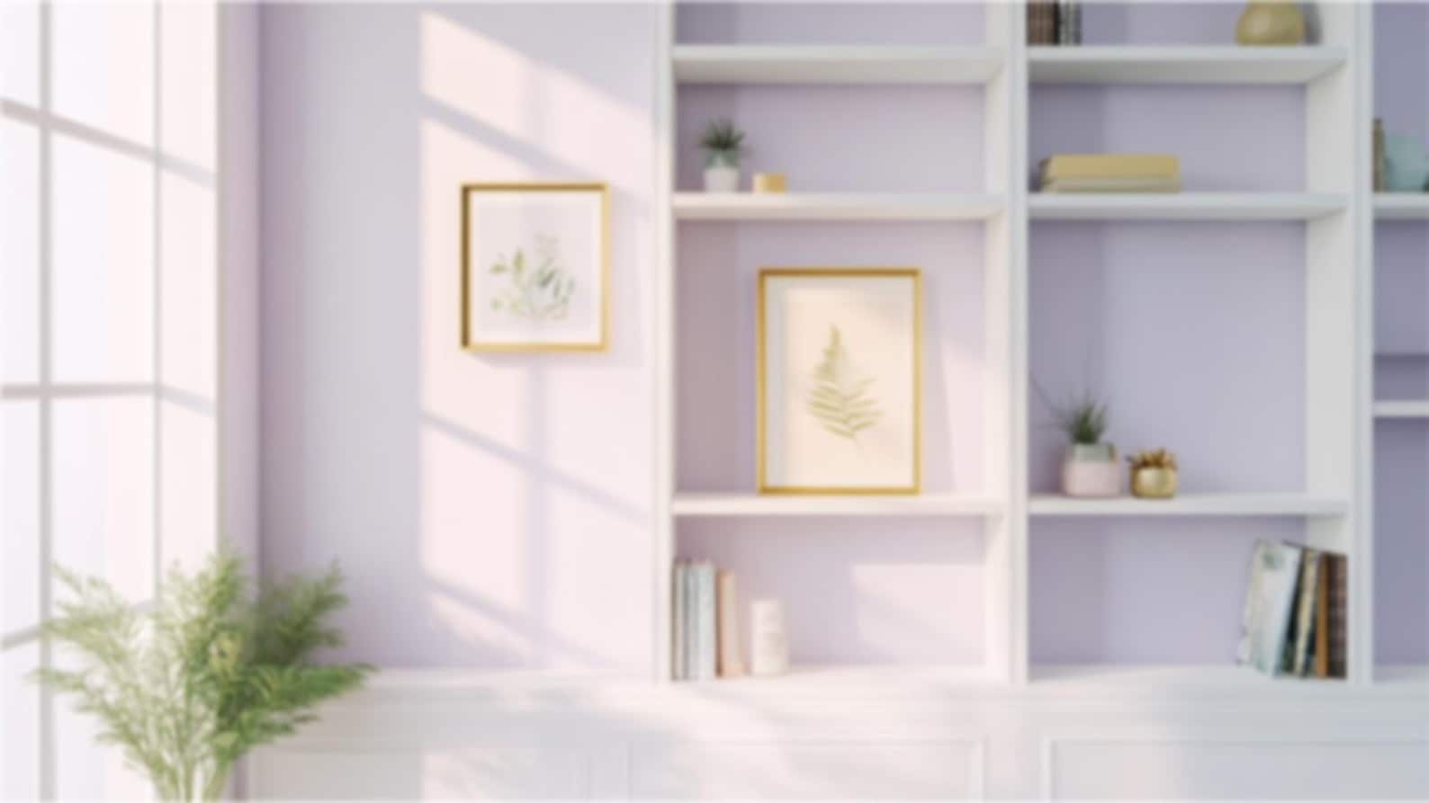 Neutral Zoom Background Modern Aesthetic Modern Home Office Wall ...