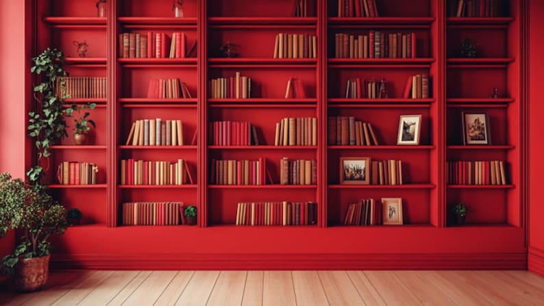 Cozy Zoom Background, Home Office, Zoom Bookshelf, Clean Zoom Bookshelf ...