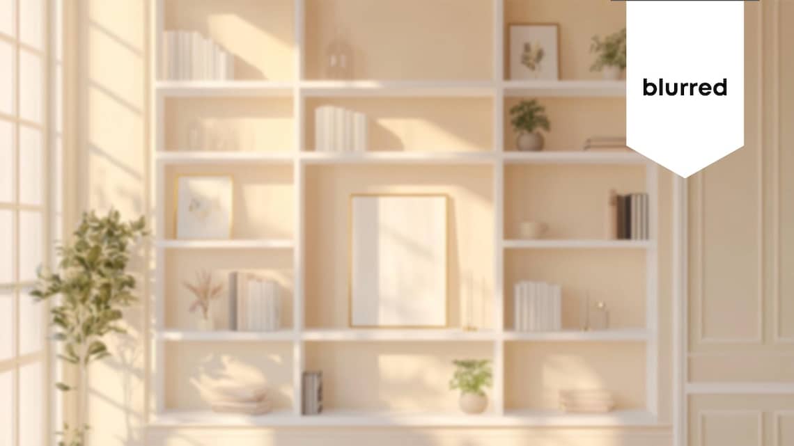 Neutral Zoom Background Modern Aesthetic Modern Home Office Wall ...