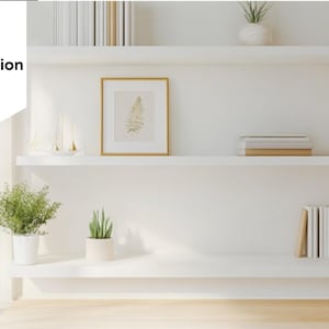 Neutral Zoom Background Modern Aesthetic White Modern Home Office Wall ...