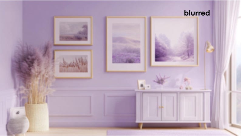 Neutral Zoom Background Modern Aesthetic Purple Modern Home Office Wall ...