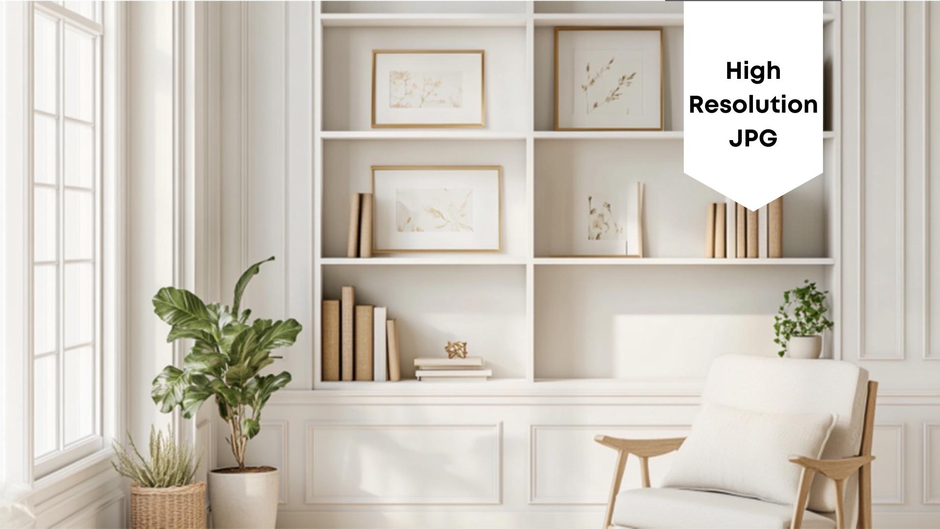 Neutral Zoom Background Modern Aesthetic White Modern Home Office ...