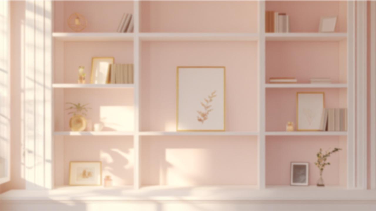 Neutral Zoom Background Modern Aesthetic Modern Home Office Wall ...