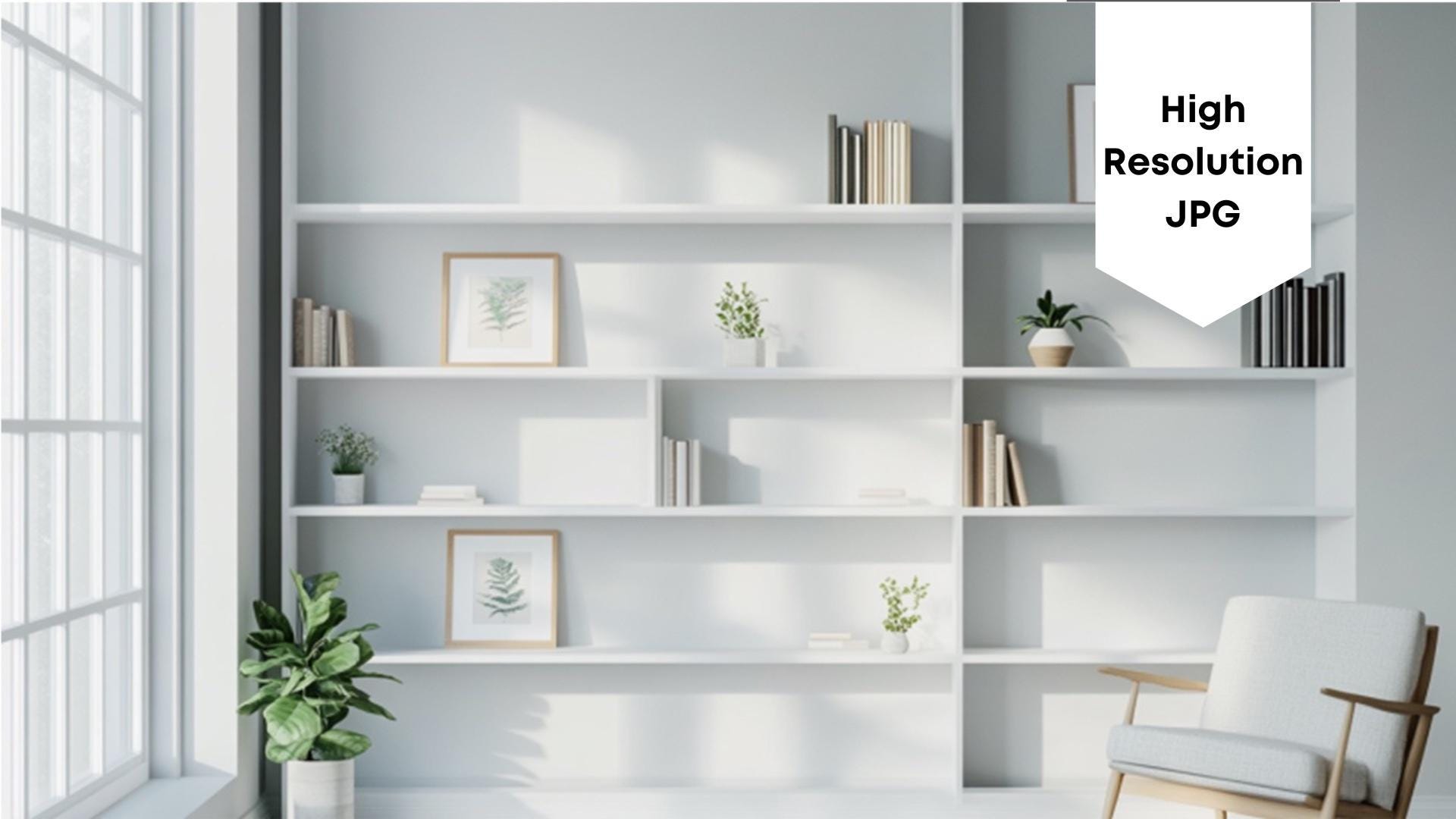 Neutral Zoom Background, Modern Aesthetic, Modern Home Office Wall ...