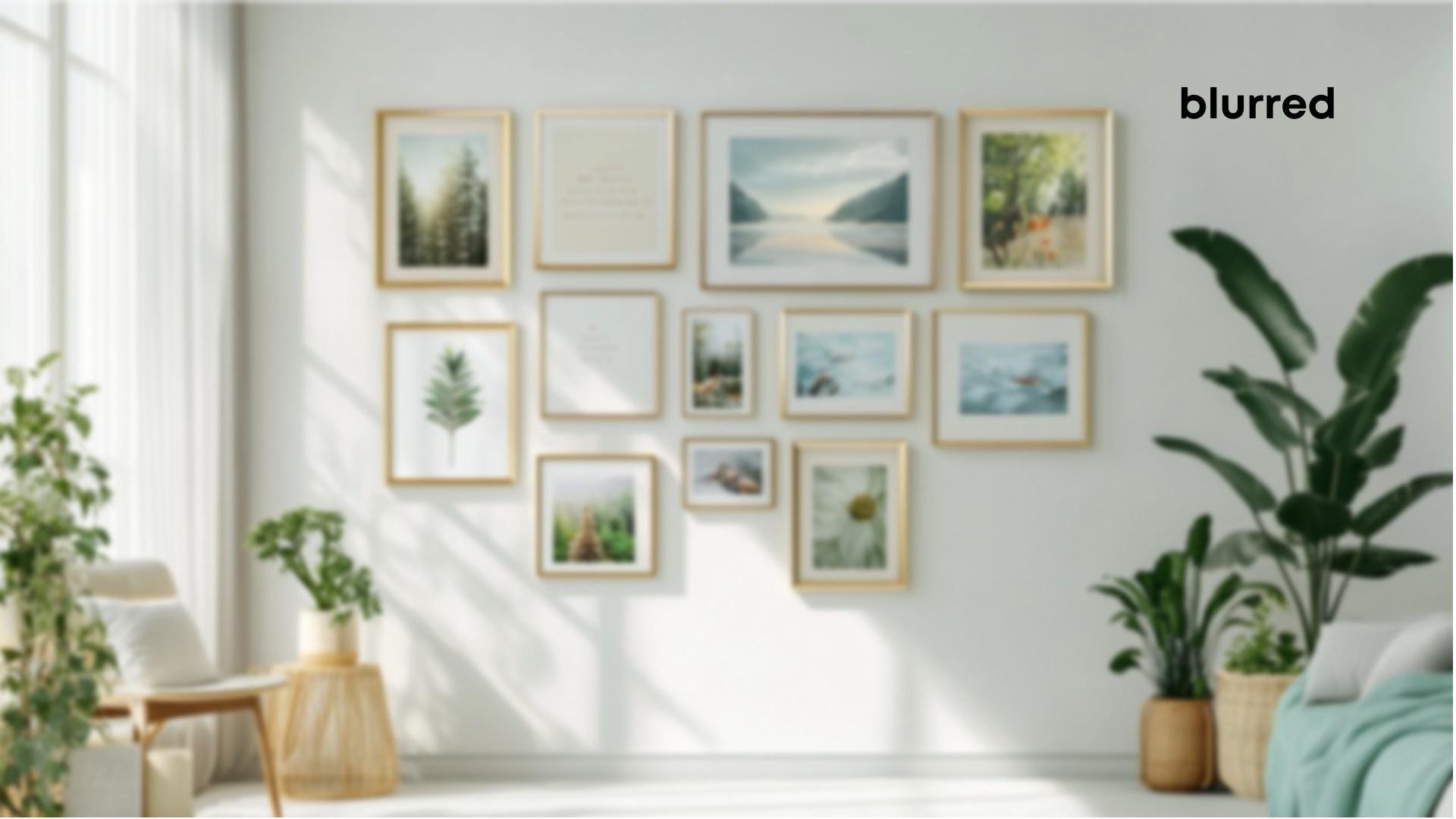 Neutral Wall Zoom Background Modern Aesthetic Blur No Blur Streaming ...