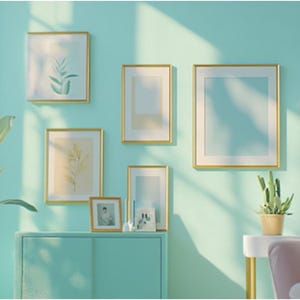 Blurred Video Call Background Virtual Office Home Office Neutral Blue ...