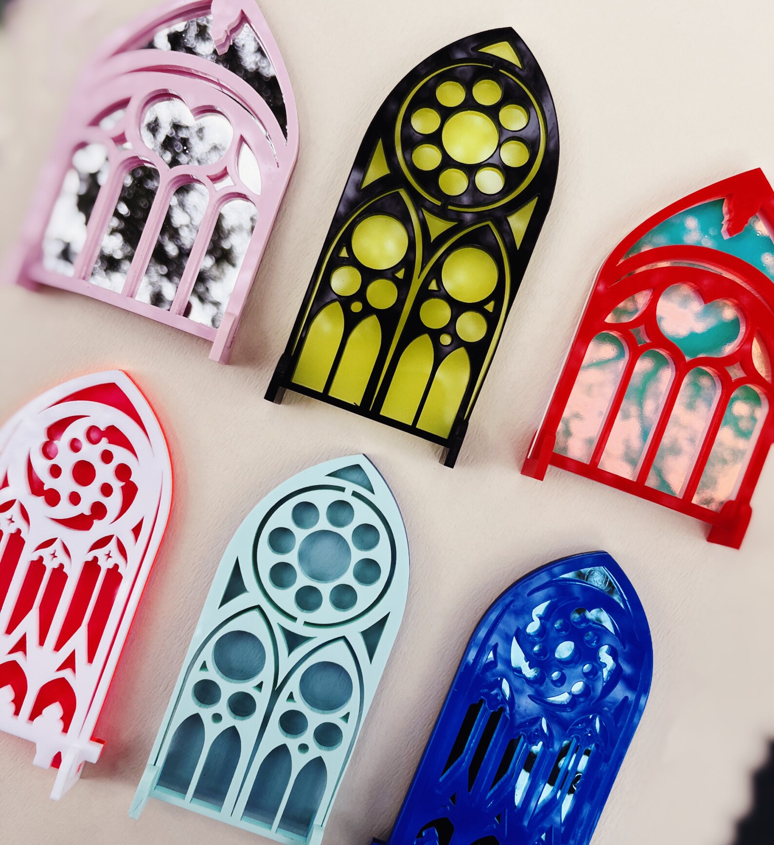 Gothic Cathedral Window Shapes Svgs Score Lines & Filled Digital File ...