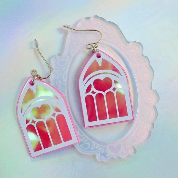 Cathedral Window Earrings - Etsy
