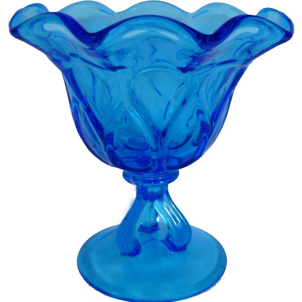 Blue Glass Compote - Etsy