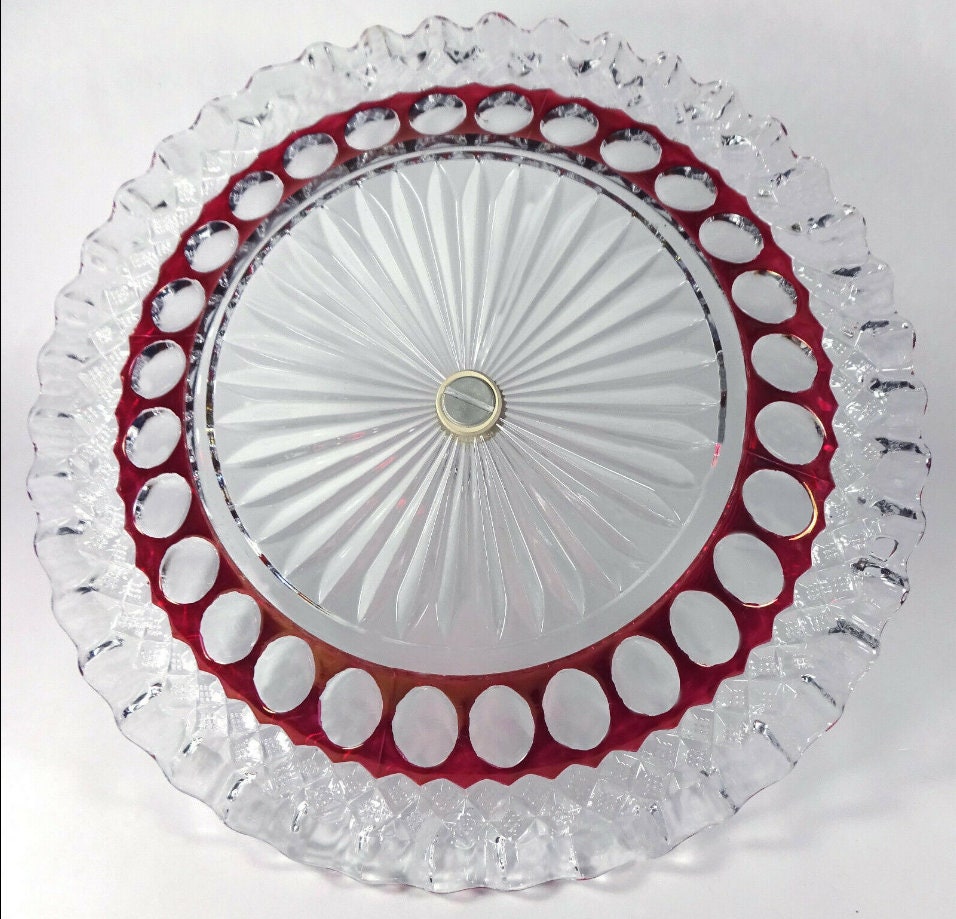 Vintage 1970's Westmoreland Elegant Glass Clear Crystal With Hand ...