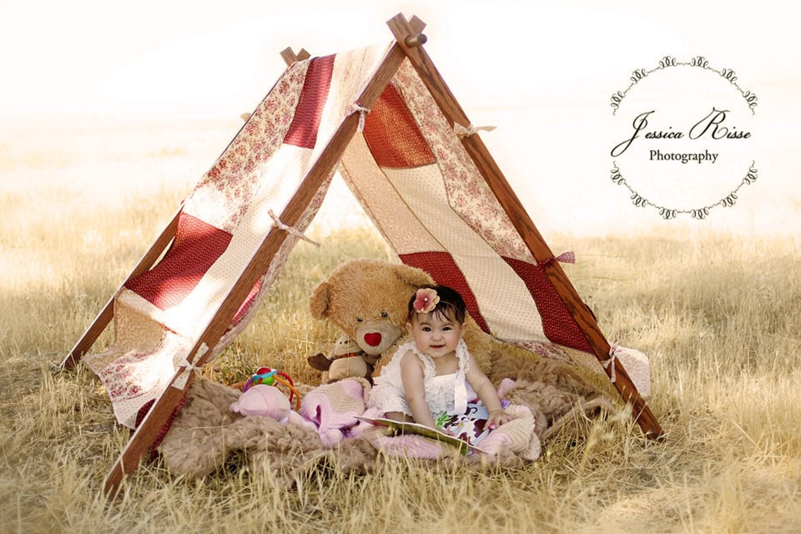 Kids Photography Props Patchwork Tent Cover, Children Outdoor ...