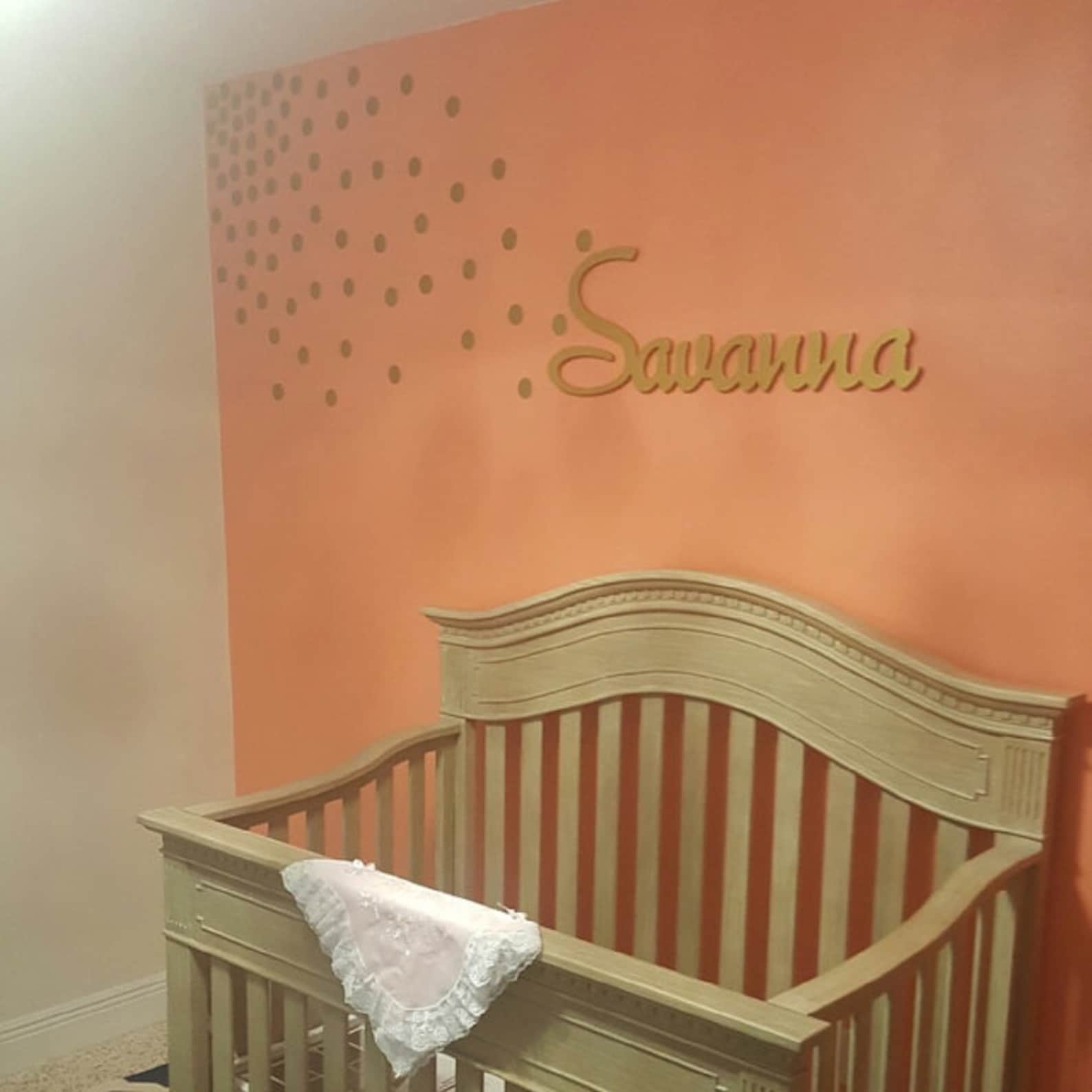 Gold Extra Large Custom Wooden Name Sign 11 Letters - Etsy