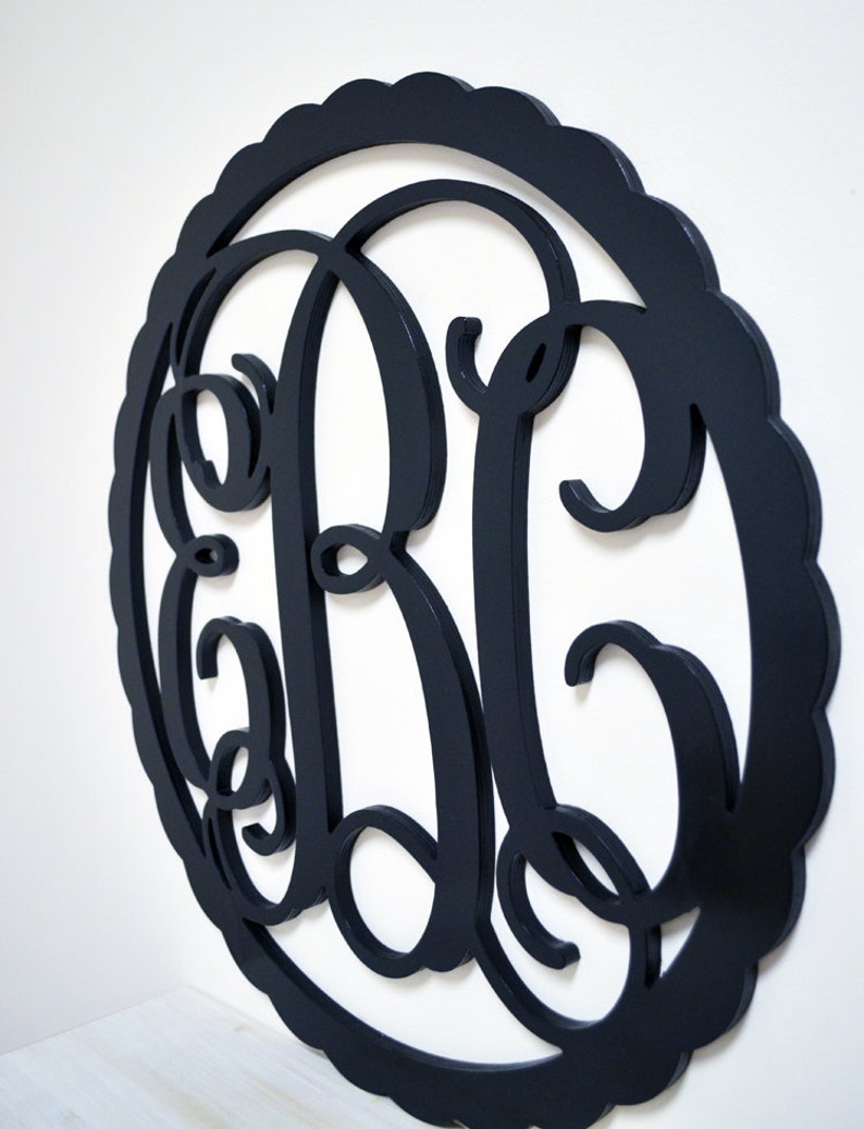 Painted Wooden Monogram Wooden Initials Wedding Gift - Etsy