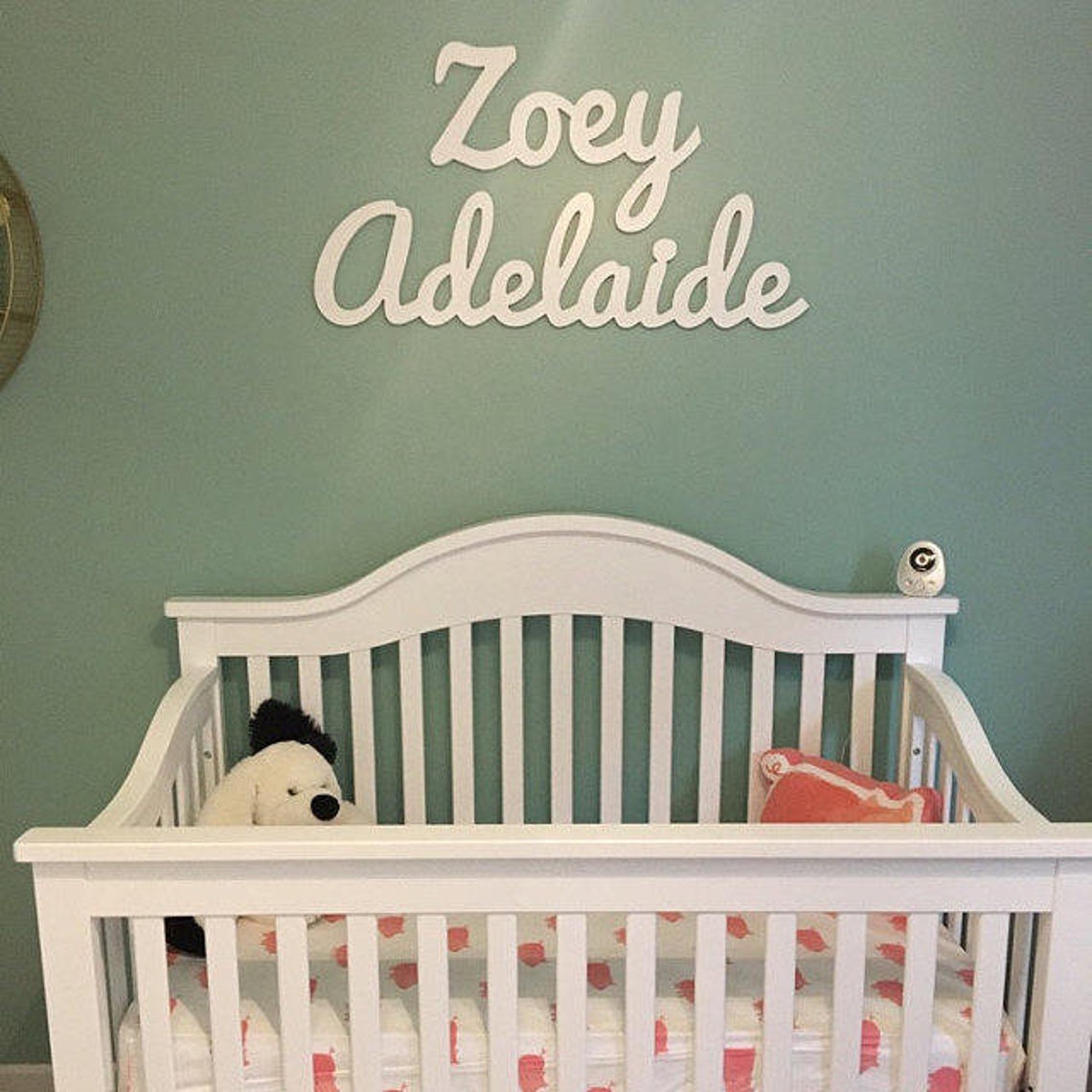 First and Middle Name Sign Two Names Wall Hanging Nursery - Etsy