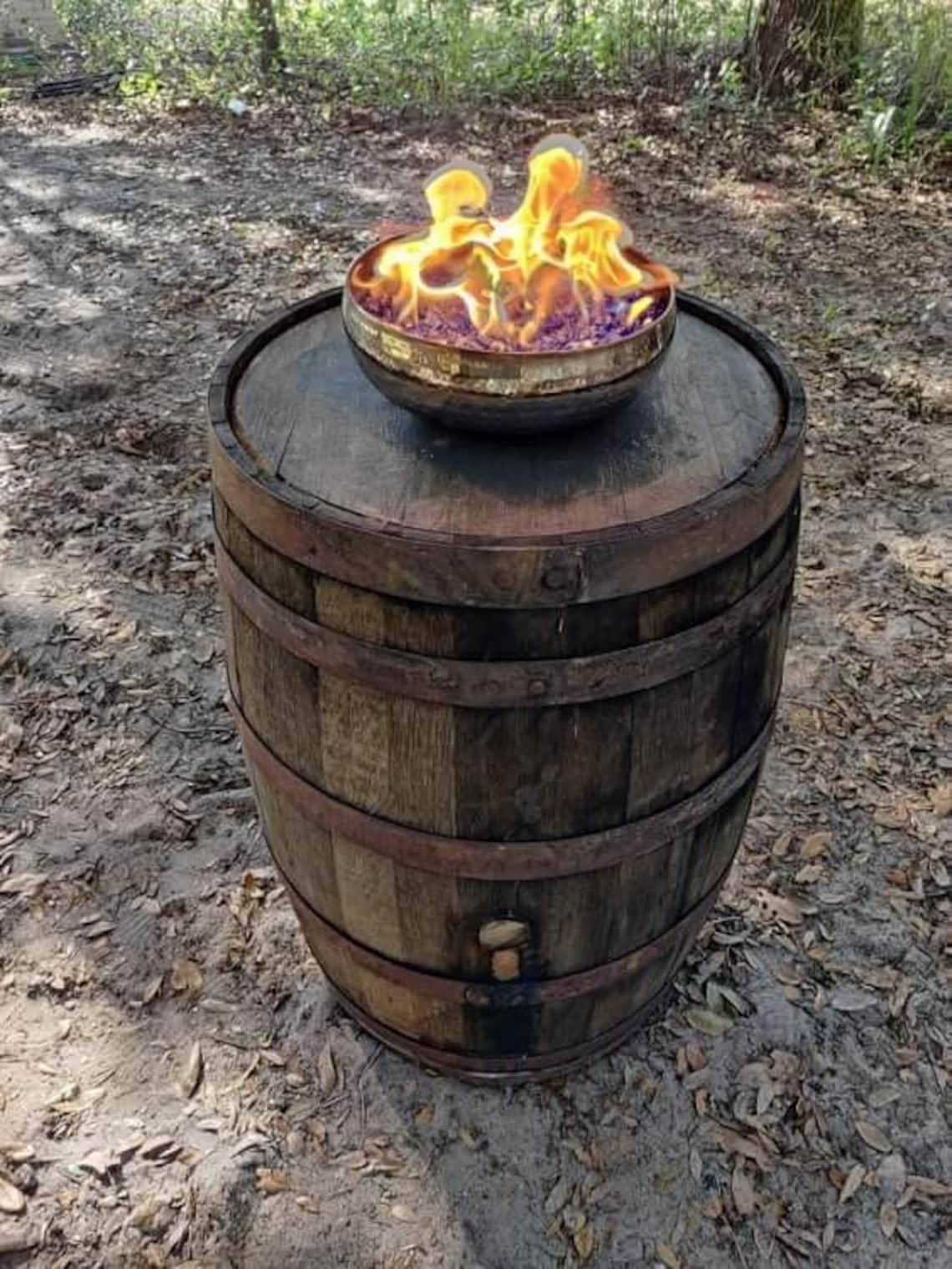 Whiskey Barrel Fire Pits - Custom Made - Etsy