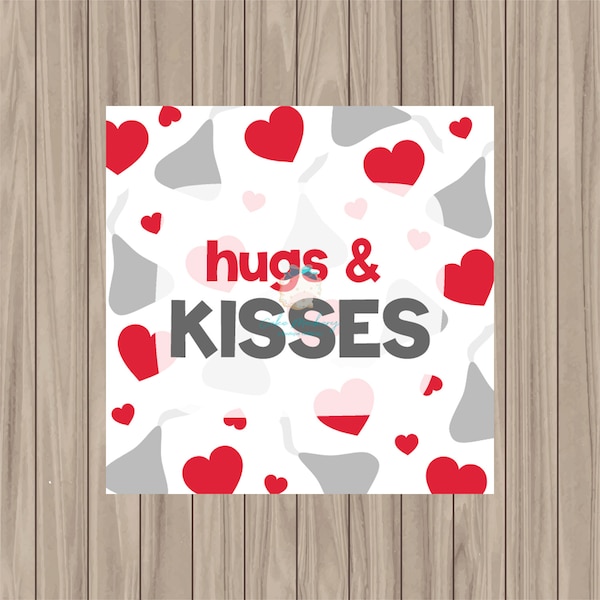 Hugs and Kisses Tags - Etsy