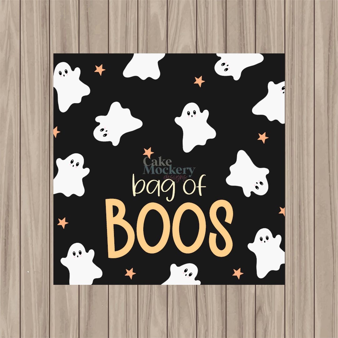 Printable Tag - Bag of Boos - 2" Square - Etsy