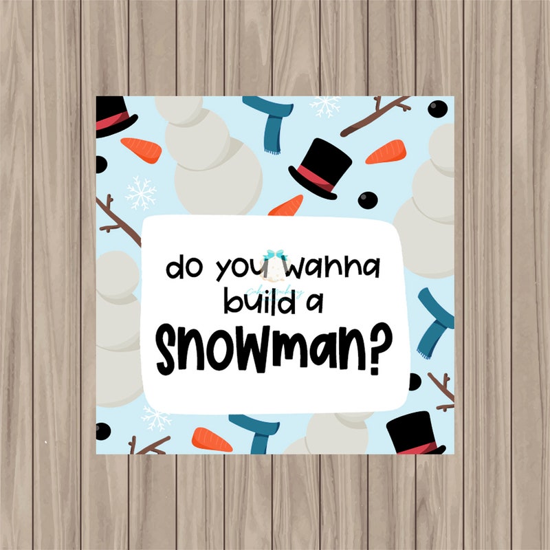 Snowman Labels - Etsy