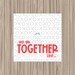 Printable Tag - We Go Together Like - 2" Square - Etsy