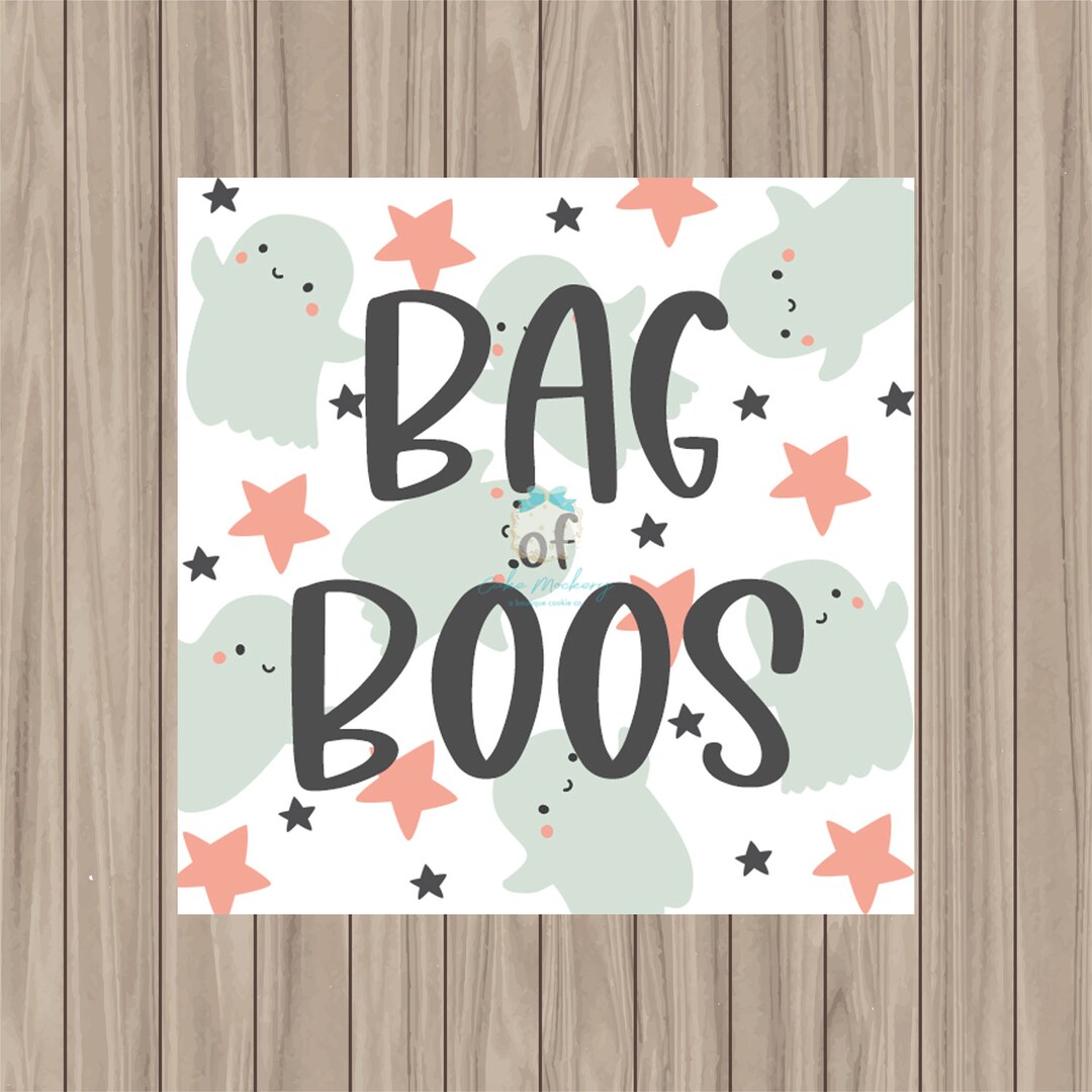 Printable Tag - Bag of Boos - 2" Square - Etsy
