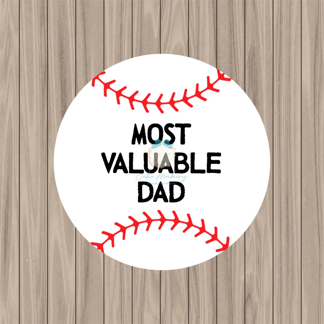 Printable Tag - Most Valuable Dad- 2" Circle - Etsy