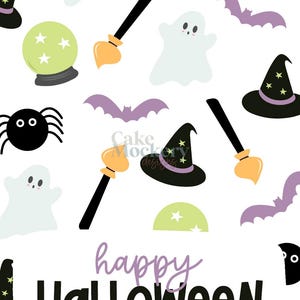 Printable Cookie Card Happy Halloween 3.5x5 - Etsy