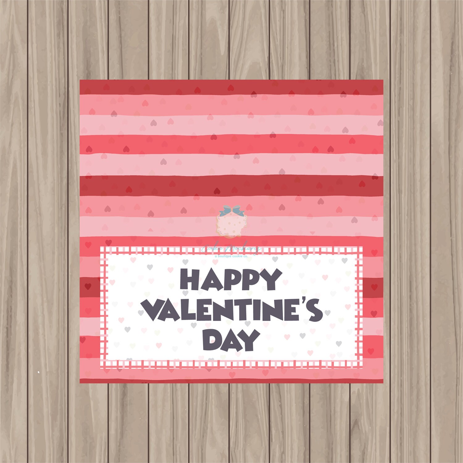 Printable Bag Topper happy Valentine's Day Bag Topper | Etsy