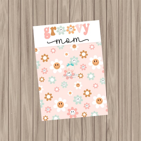 Printable Cookie Card Groovy Mom 3.5x5 | Etsy