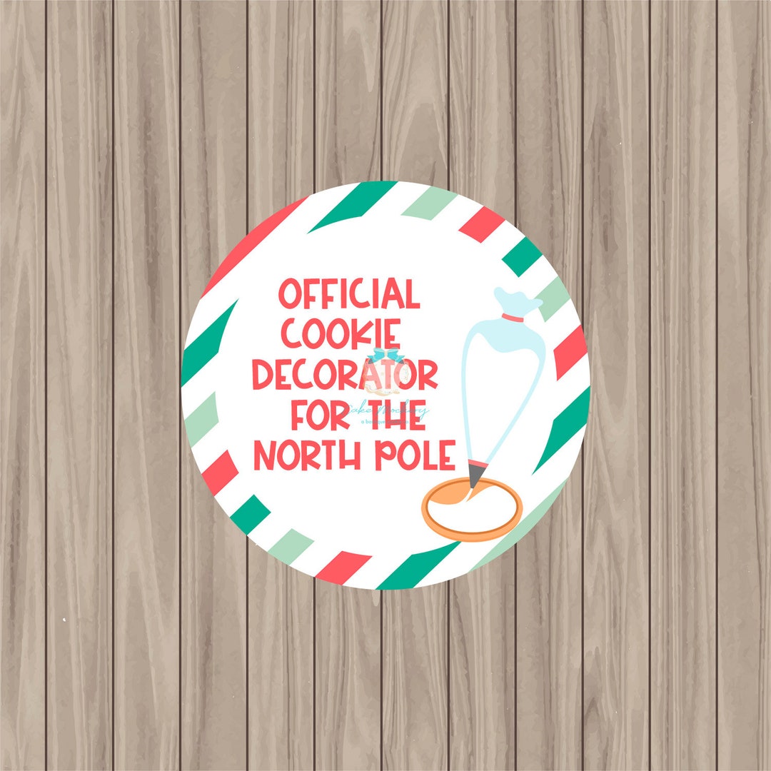 Printable Tag - Official Cookie Decorator - 2" Circle - Etsy