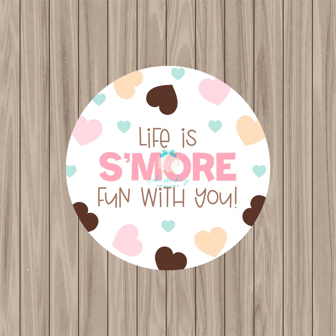 Printable Tag - Smore Fun With You - 2" Circle - Etsy