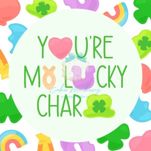 Pre-printed PHYSICAL Tag - You're My Lucky Charm Tag - 2" Square - Etsy