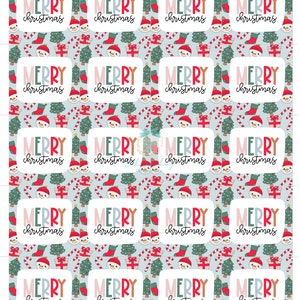 Printable Tag Merry Christmas 2 Square - Etsy
