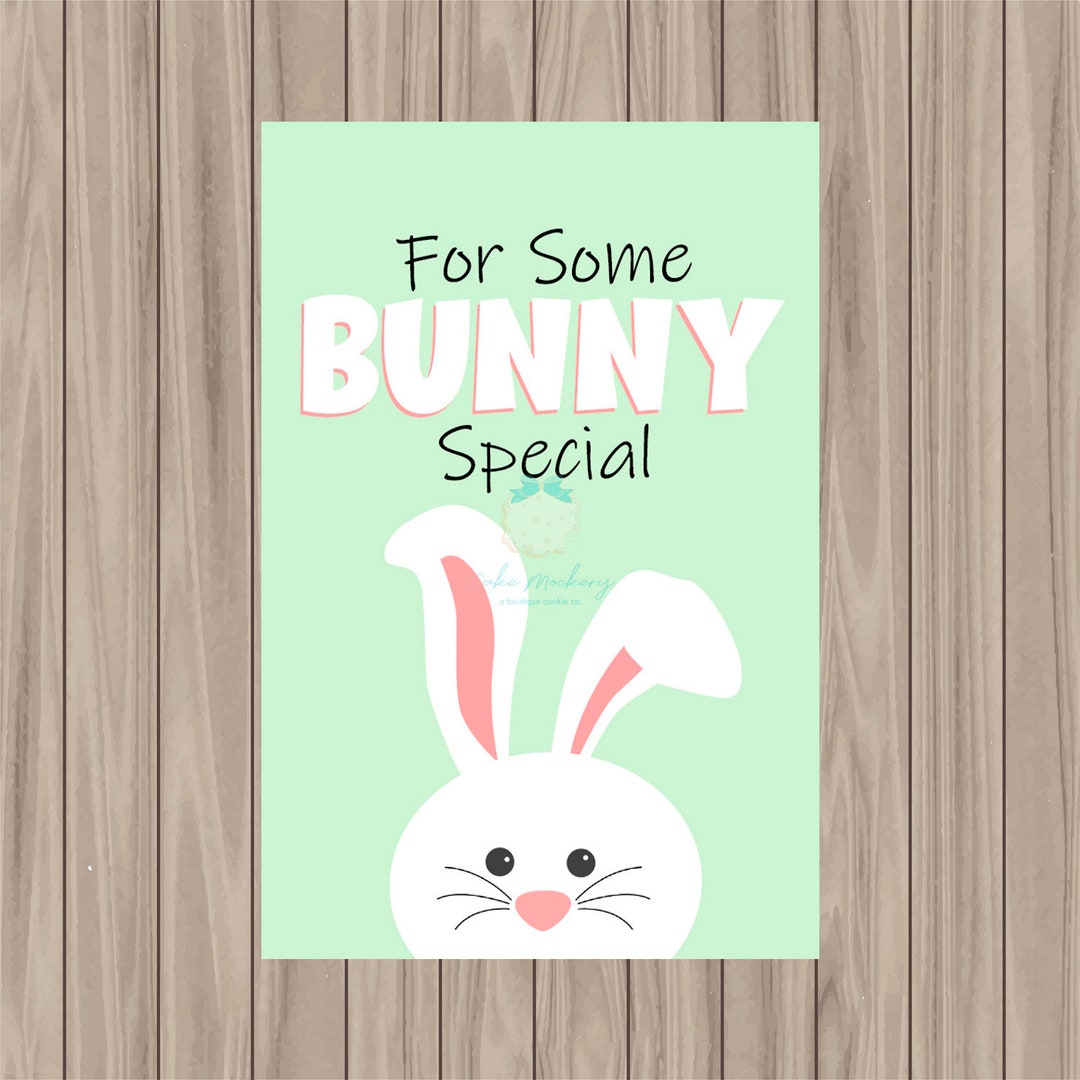 Printable Tag - for Some Bunny Special - 2"x3" - Etsy