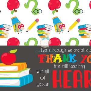 Printable Bag Topper Thank You for Teaching 3 WIDE BAG - Etsy