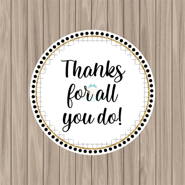 Thanks for All You Do Card - Etsy