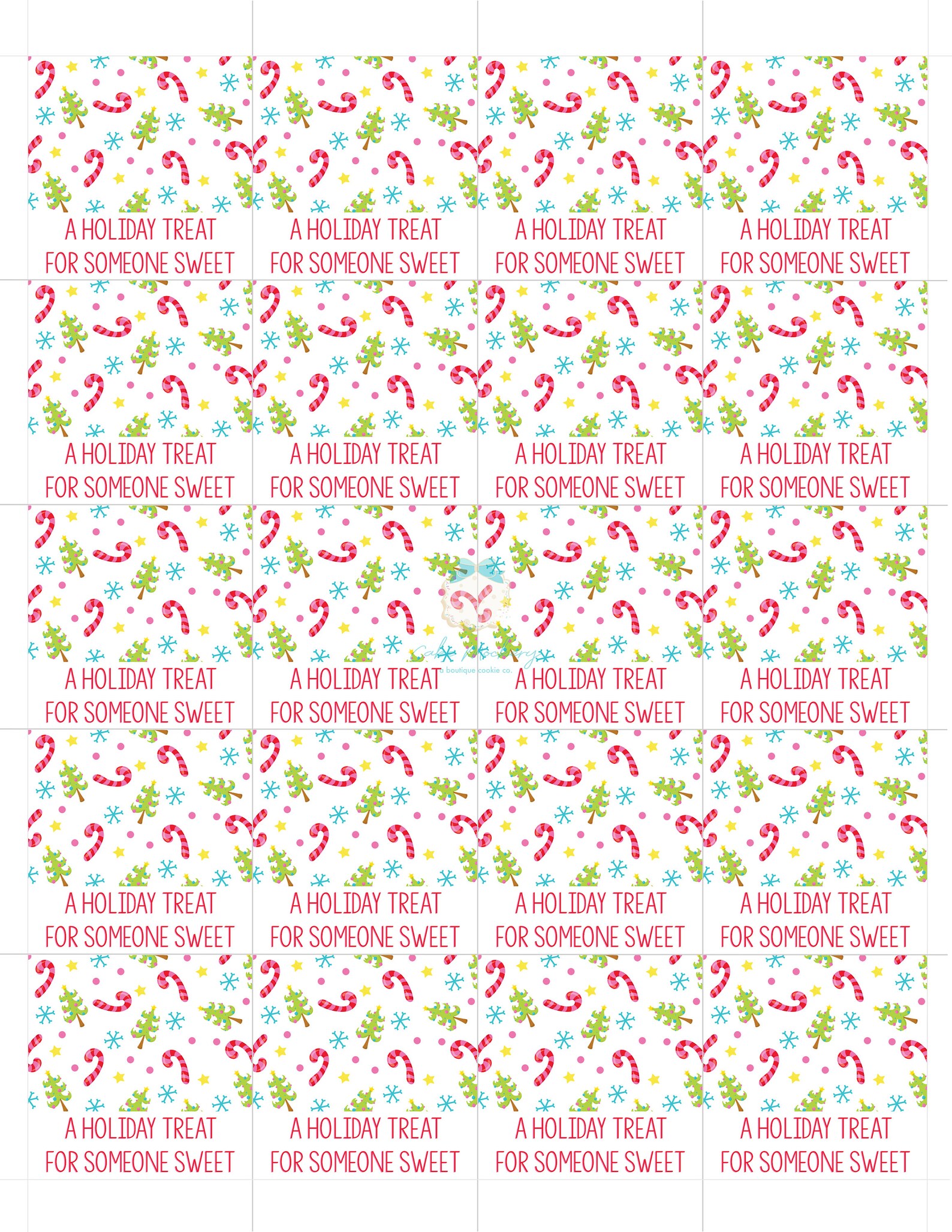 Printable Tag A Holiday Treat for Someone Sweet 2 | Etsy