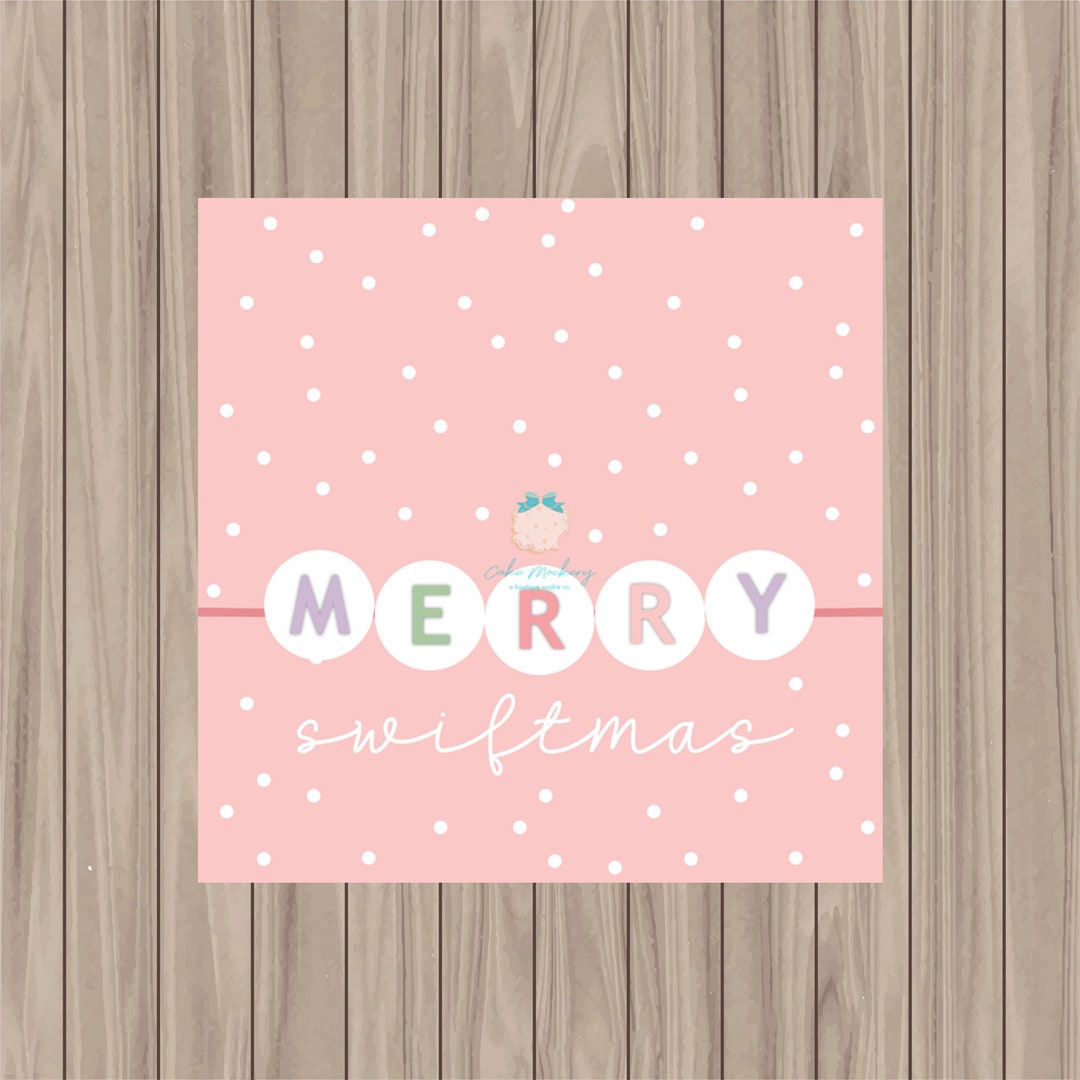 Printable Tag - Merry Swiftmas Pastel - 2" Square - Etsy