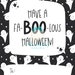 Printable Tag Fa-boo-lous Halloween 2x3 Tag - Etsy