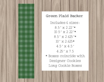 Printable Cookie Card Composition Box Backer 4 Sizes - Etsy