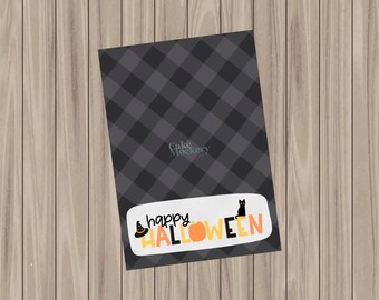 Printable Halloween Mini Cookie Card, You Are Spooktacular Cookie Card ...