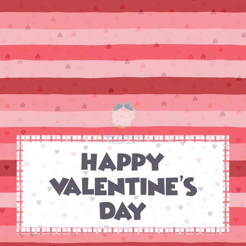 Printable Bag Topper -happy Valentine's Day Bag Topper - 4" WIDE BAG - Etsy