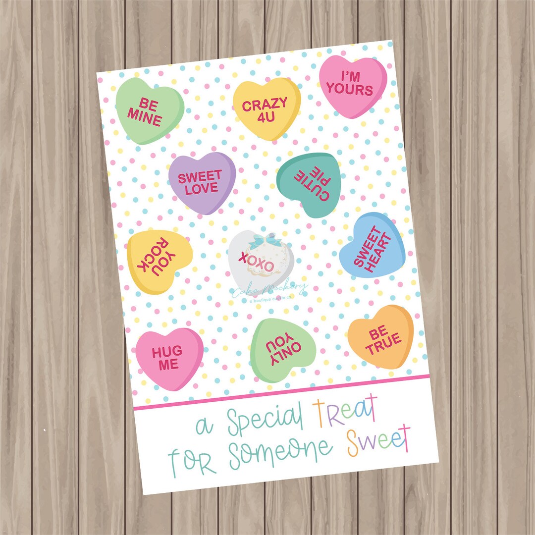 Printable Cookie Card - A Treat for Someone Sweet - 3.5"x5" - Etsy
