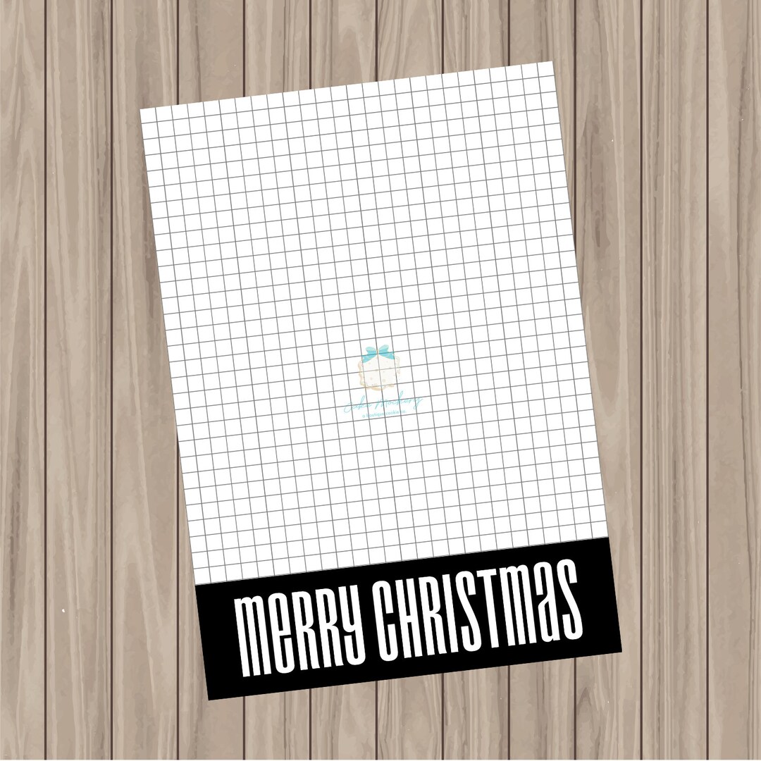 Printable Cookie Card - Merry Christmas - 3.5"x5" - Etsy