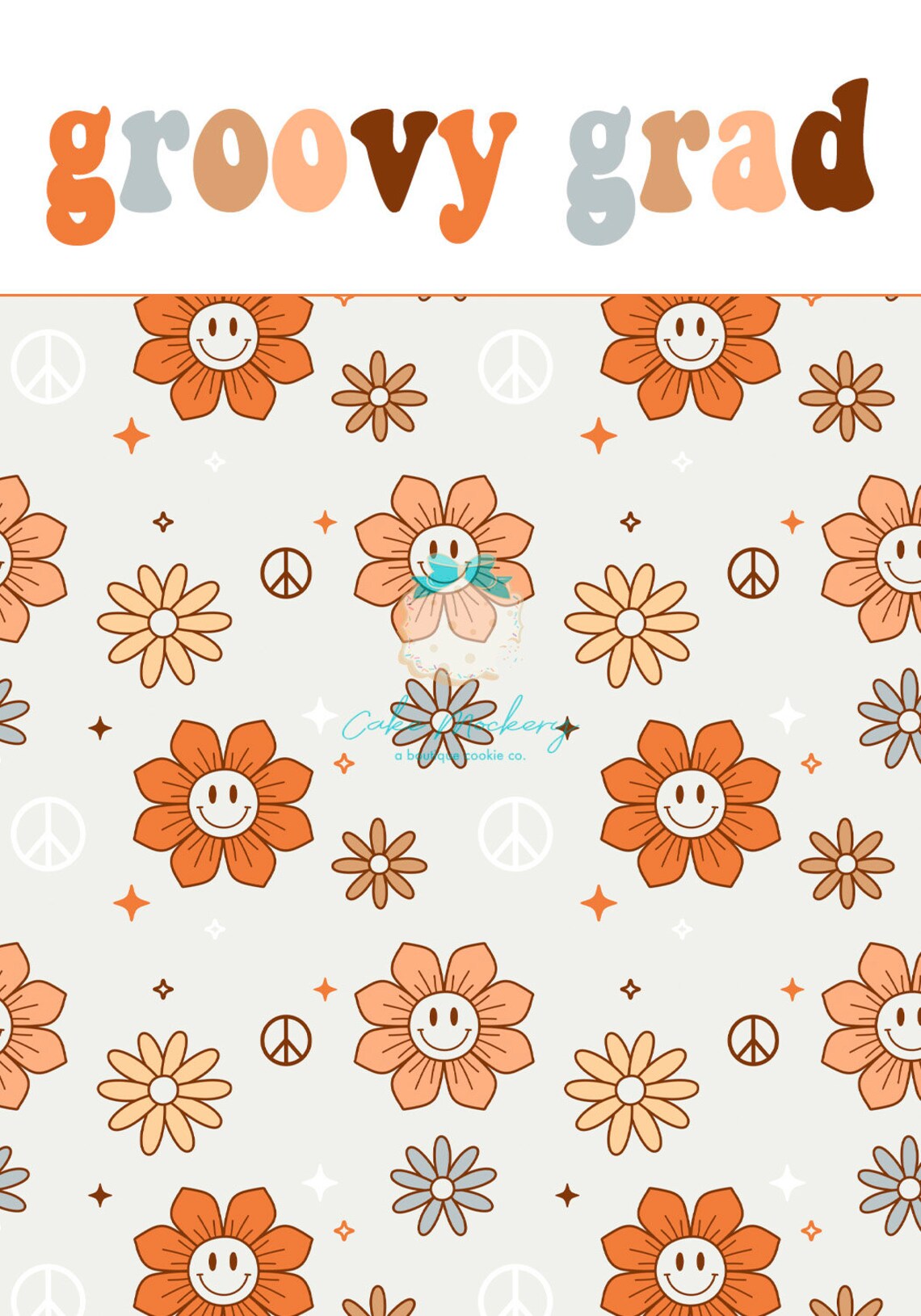 Printable Cookie Card Groovy Grad 3.5x5 - Etsy