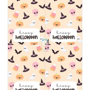 Printable Cookie Card Happy Halloween 3.5x5 - Etsy