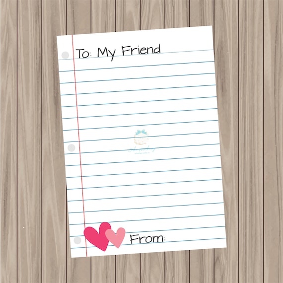 Printable Cookie Card School Note 3.5x5 | Etsy