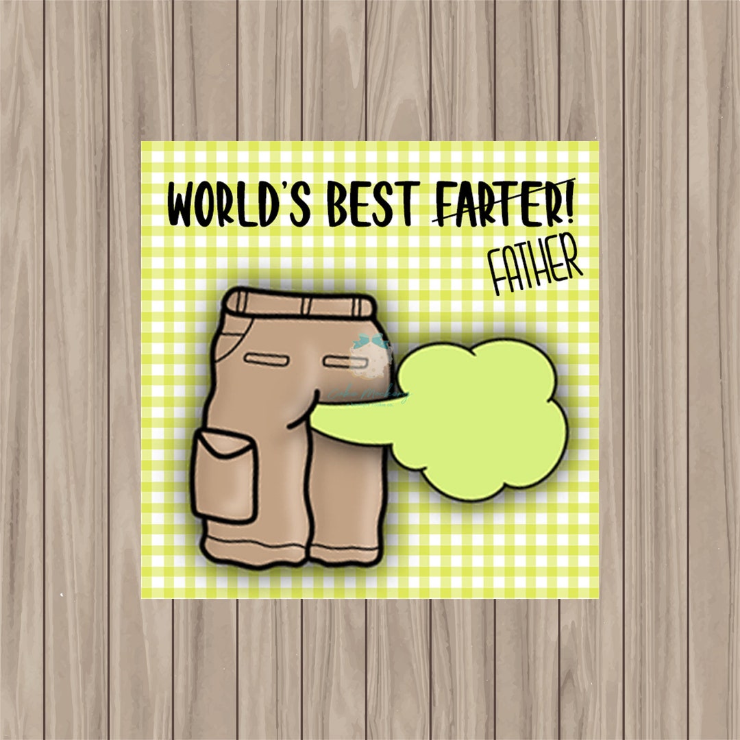 Printable Tag - Worlds Best Farter/crumbs Cutters Exclusive - 2" Square ...