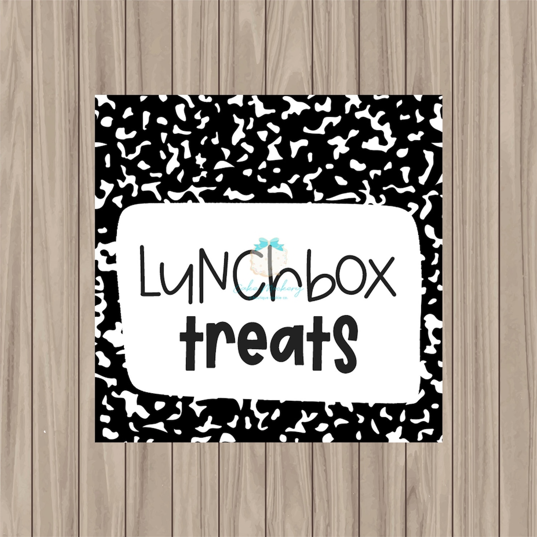Printable Tag - Lunch Box Treats- 2" Square - Etsy